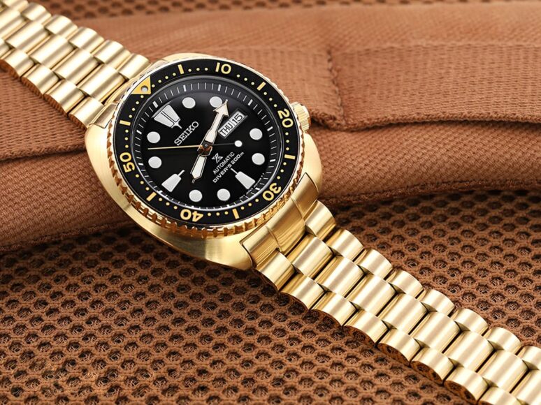 Seiko Gold Watches for sale $300 - Custom Seiko Gold Watch for Men